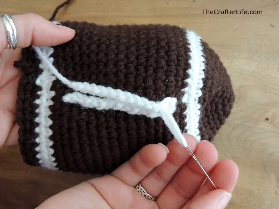 Crochet Plush Football with Pattern – The Crafter Life