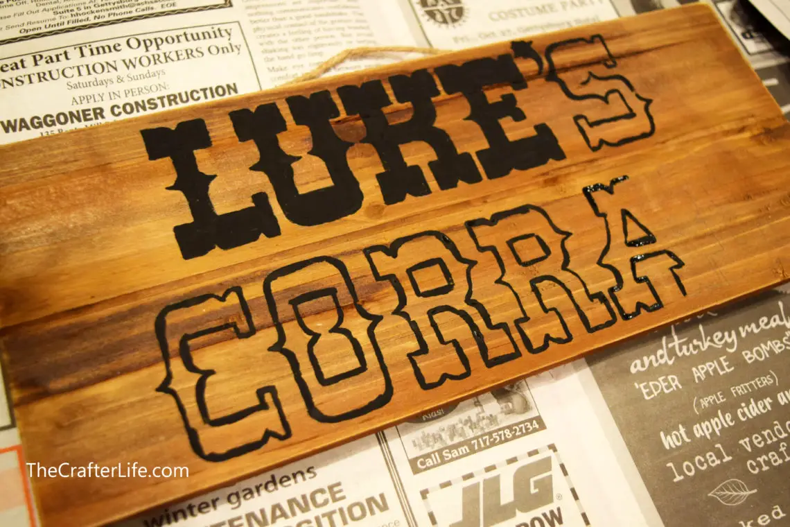 DIY Painted Sign – The Crafter Life