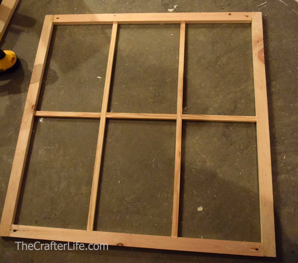 DIY Decorative Rustic Window – The Crafter Life